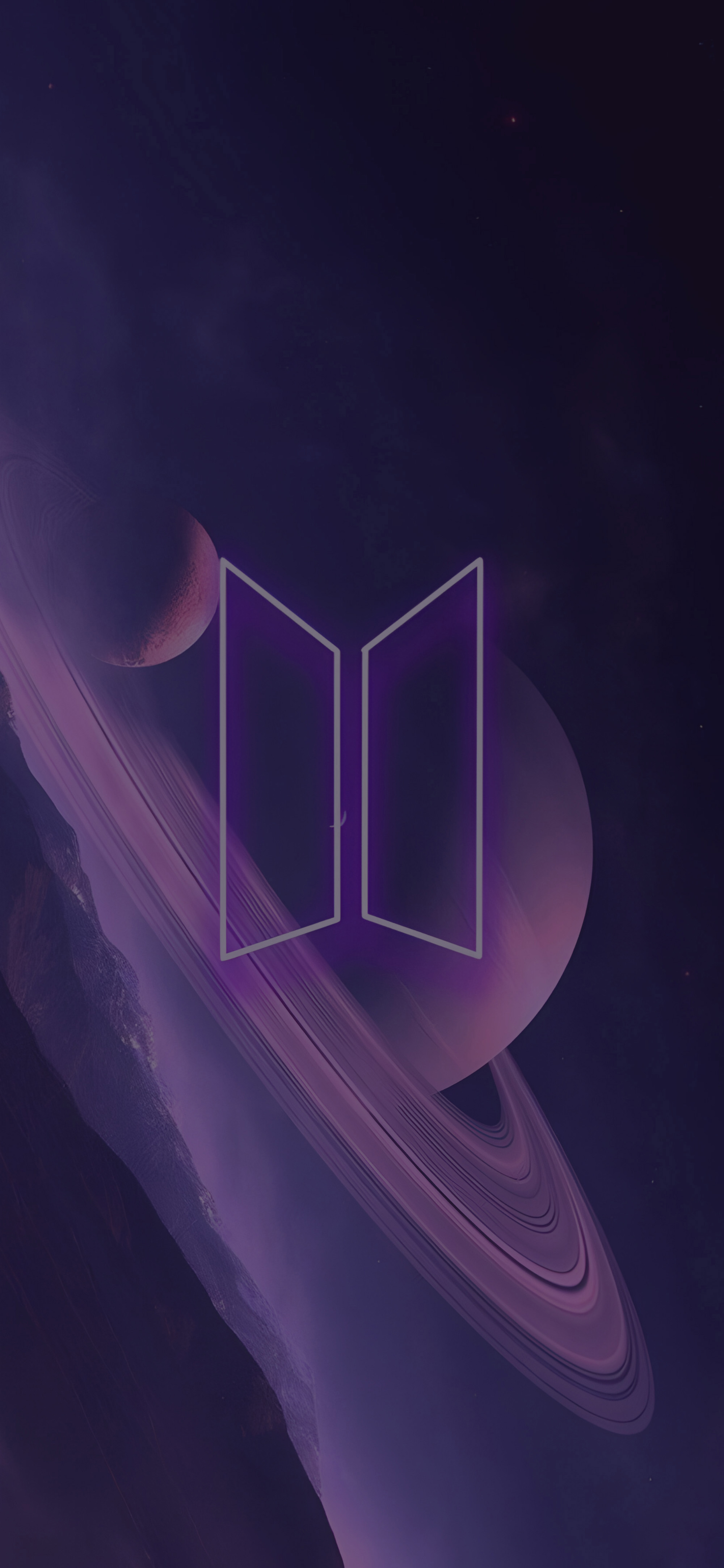 BTS Purple Galaxy Logo Wallpapers - Stunning Phone Wallpapers
