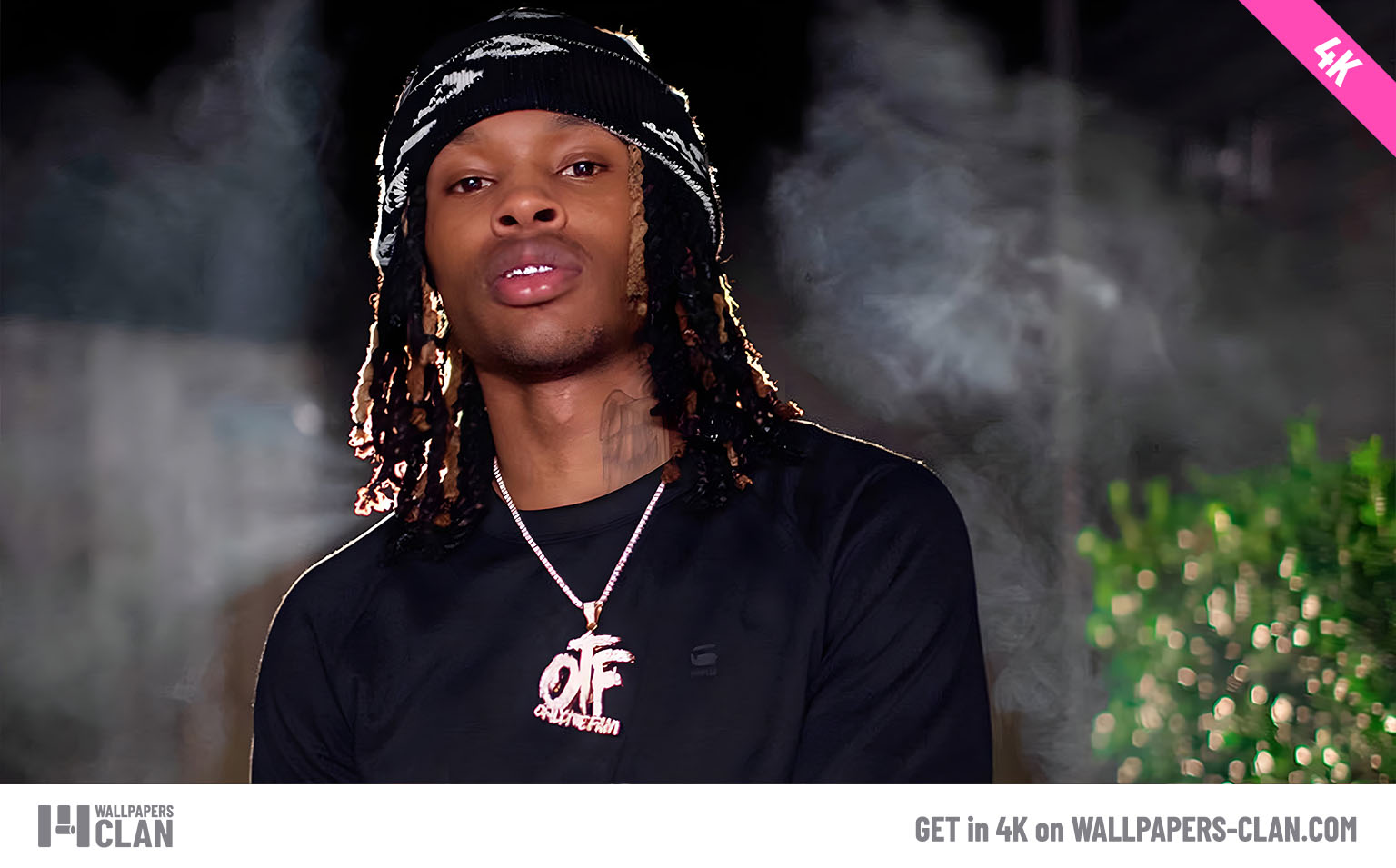 Free King Von Rapper Dark Background Desktop Wallpaper 4K