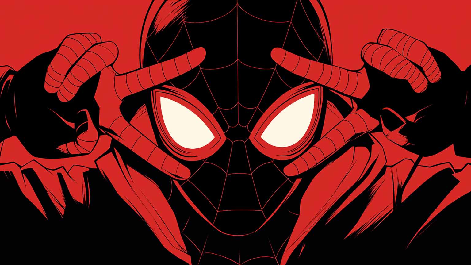 Marvel Spider-Man Red Black Desktop Wallpaper - Marvel Wallpaper