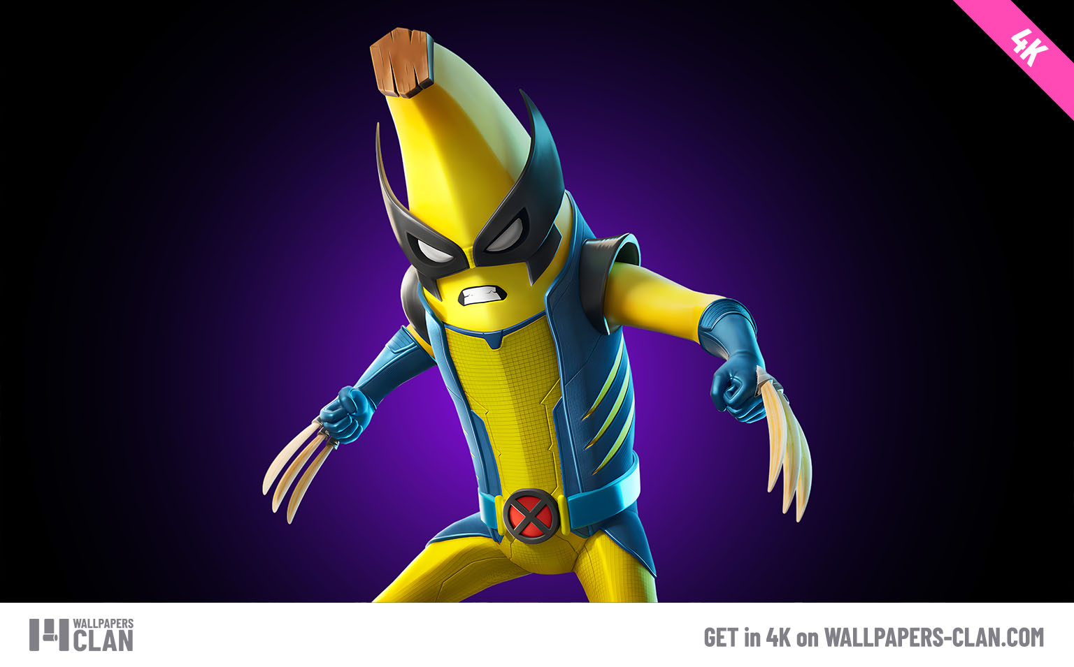 Peely Wolverine Fortnite Desktop Wallpaper - Wolverine Wallpaper