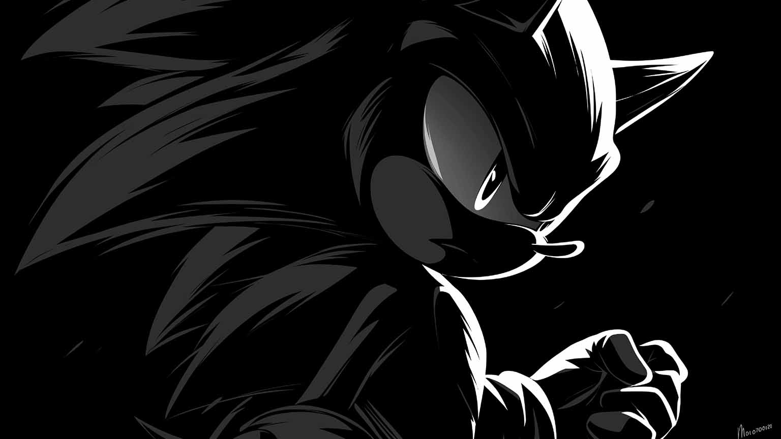 Sonic the Hedgehog Shadow Chaos Control Desktop Wallpaper