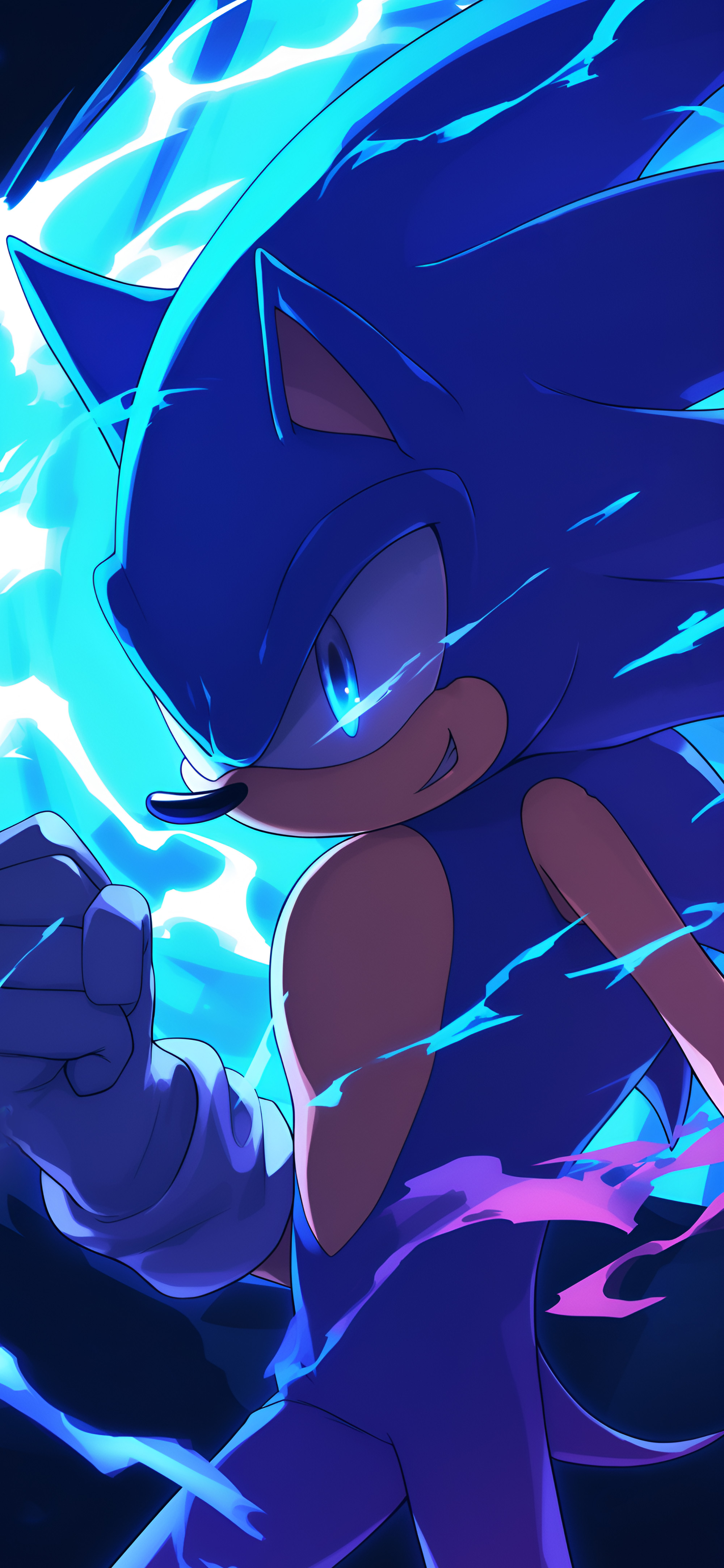 Sonic vs Shadow Electric Showdown Matching Wallpapers HD