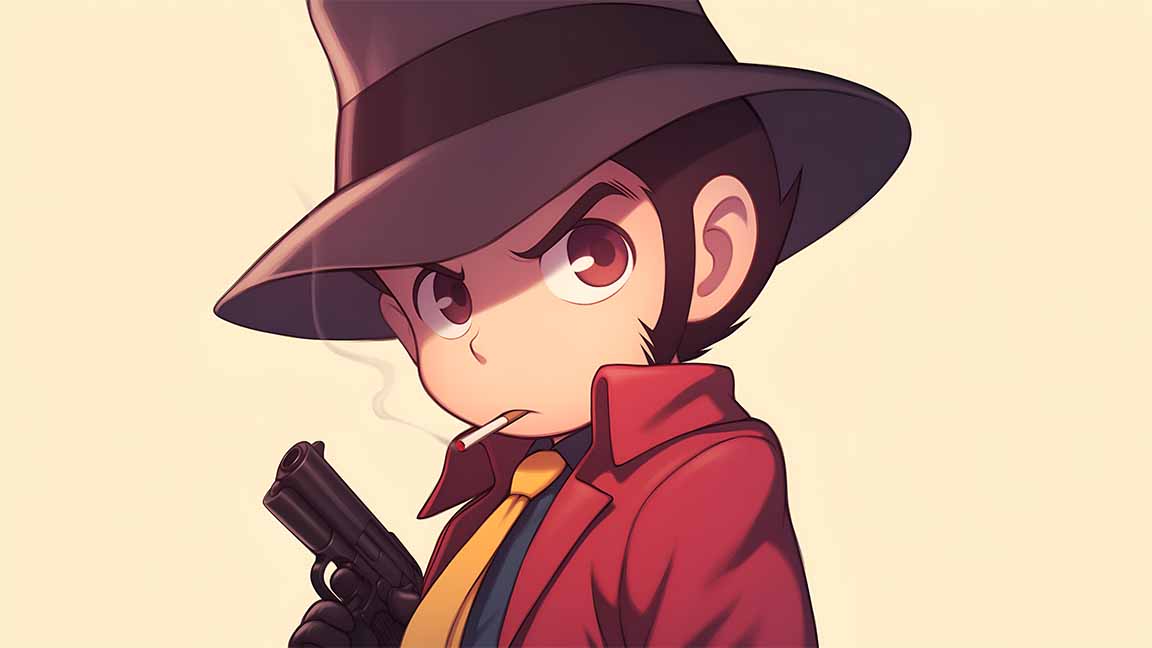 Chibi Lupin III Detective Desktop Wallpaper - Download in HD & 4K