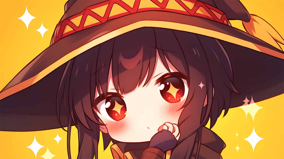 Megumin Chibi Konosuba Cute Desktop Wallpaper - Wallpapers 4K