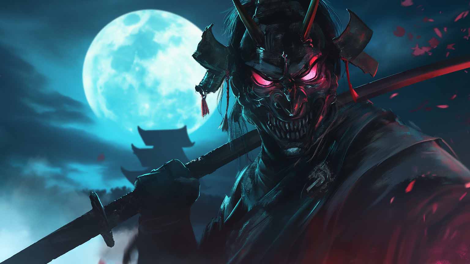 Oni Samurai Background