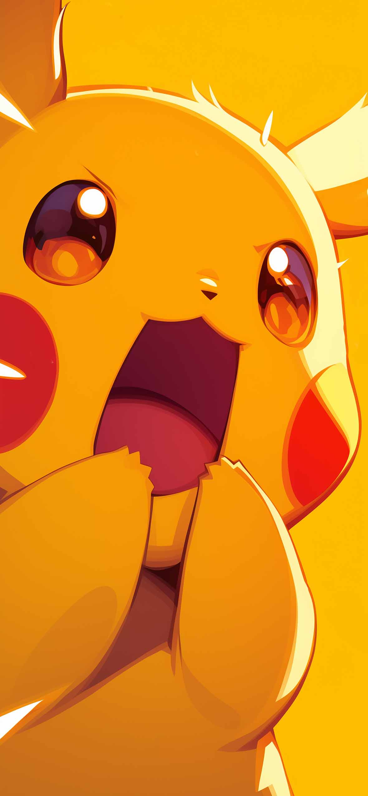 Shocked Pikachu Pokémon Wallpapers - Adorable Phone Wallpaper