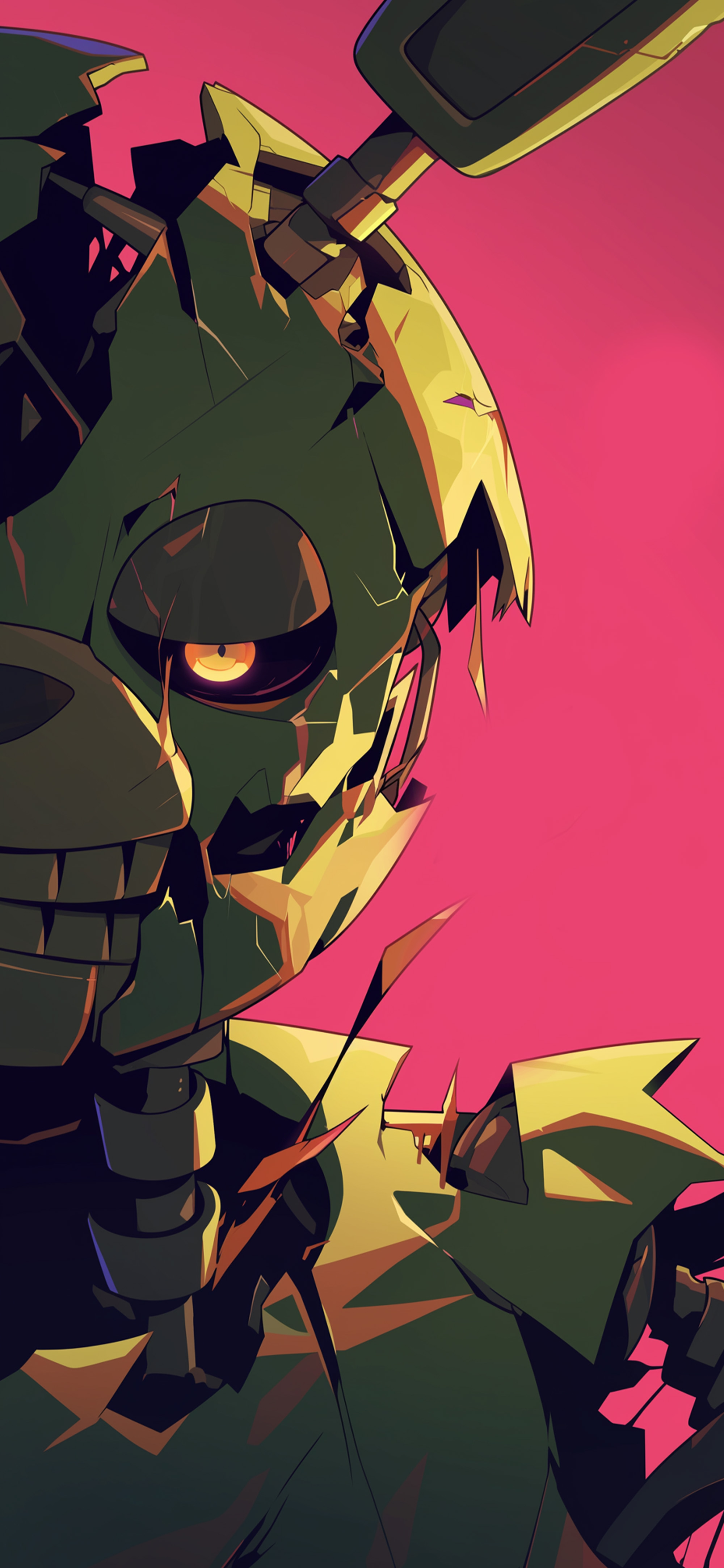Springtrap Haunting Dual Face Matching Wallpapers - HD Wallpaper