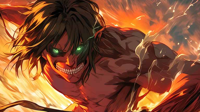 Free Attack on Titan Eren Attack Titan Desktop Wallpaper