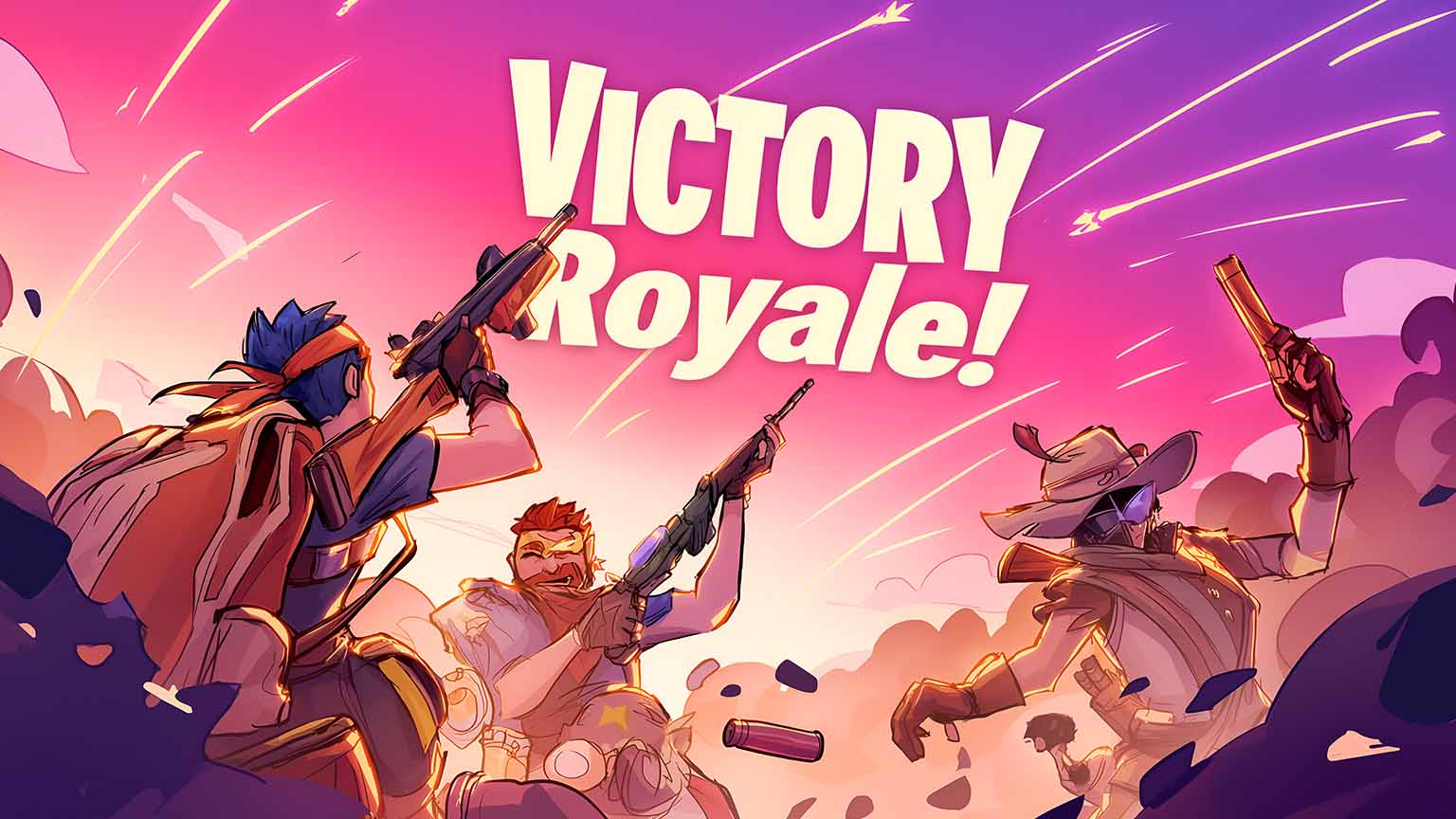 Fortnite Victory Royale Squad Desktop Wallpaper - Free Wallpaper