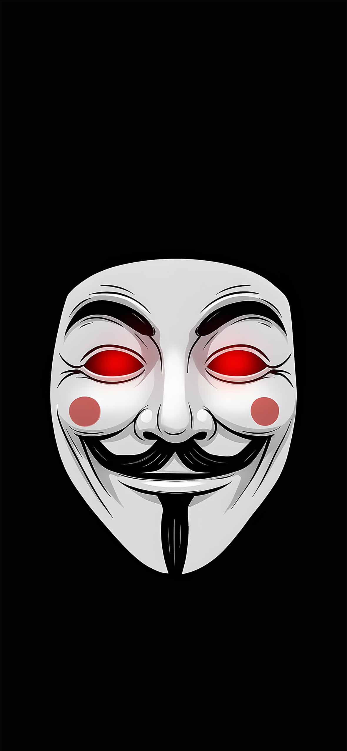 Guy Fawkes Anonymous Mask Tap to Switch Wallpapers iPhone