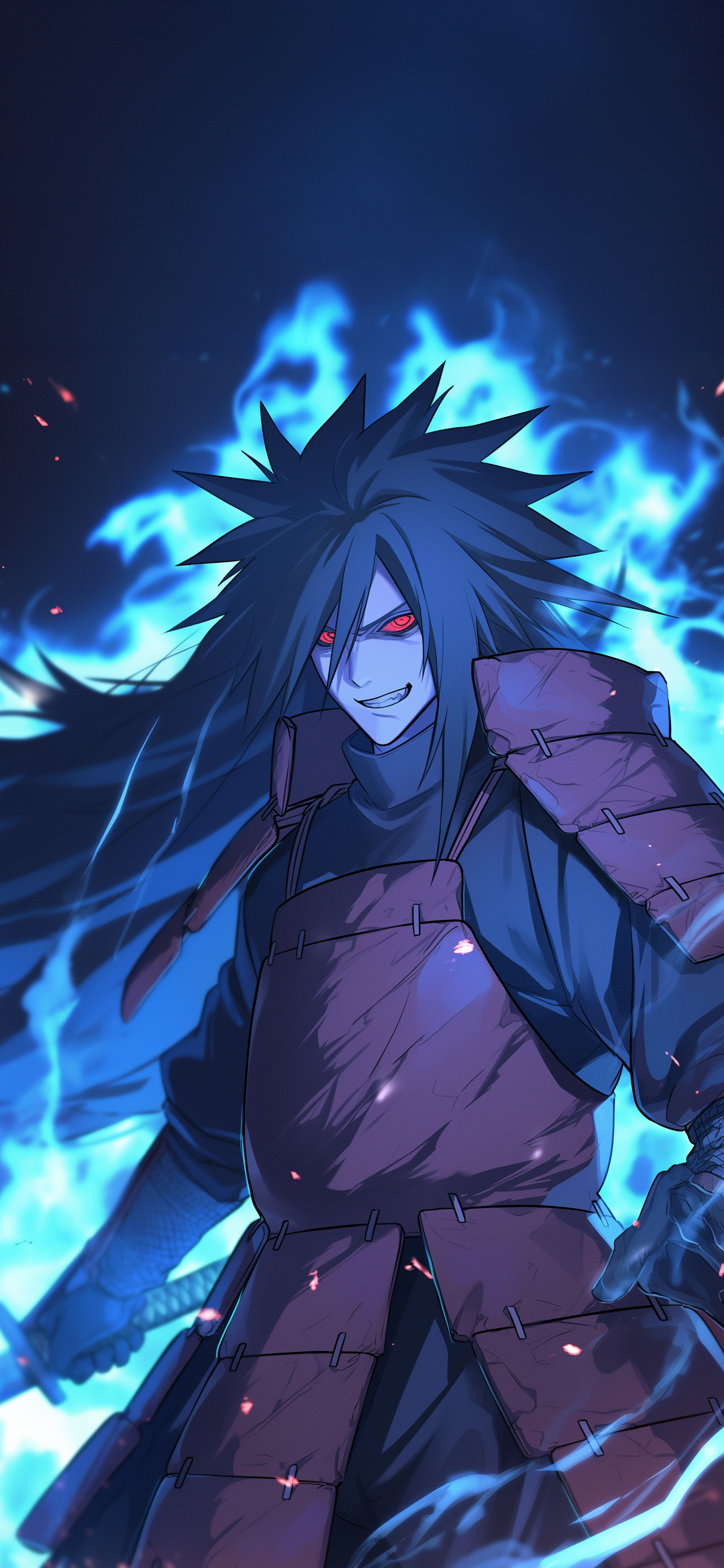 Madara Uchiha Blue Flames Naruto Wallpapers - Anime Wallpapers