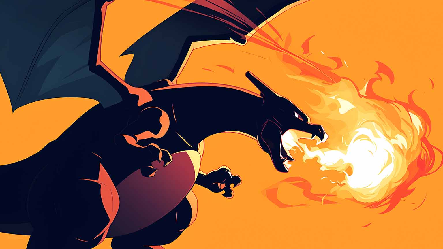 Free Pokemon Charizard Fire Breath Desktop Wallpaper 4K