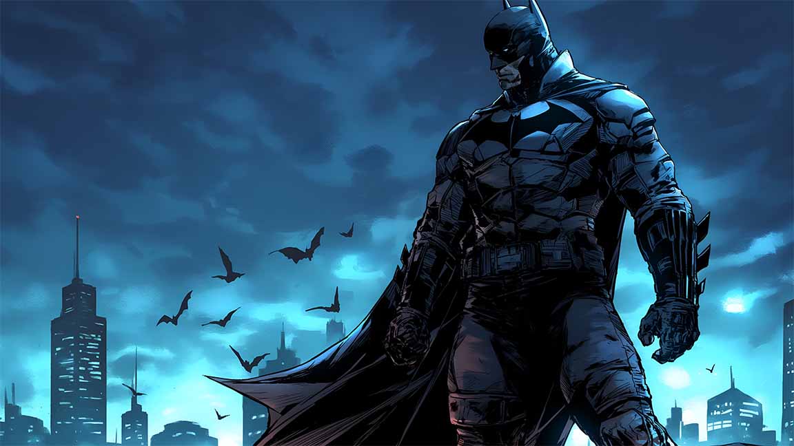 DC Comics Batman Logo Minimalist Desktop Wallpaper 4K