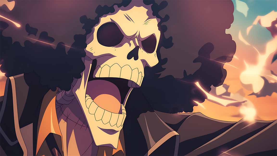 Brook One Piece Sunset Solo Desktop Wallpaper - 4K Wallpapers