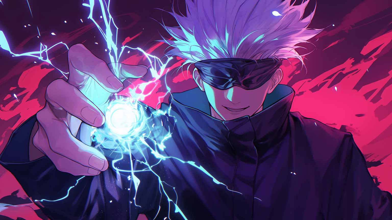 Gojo Satoru Aura Desktop Wallpaper - Jujutsu Kaisen Wallpaper
