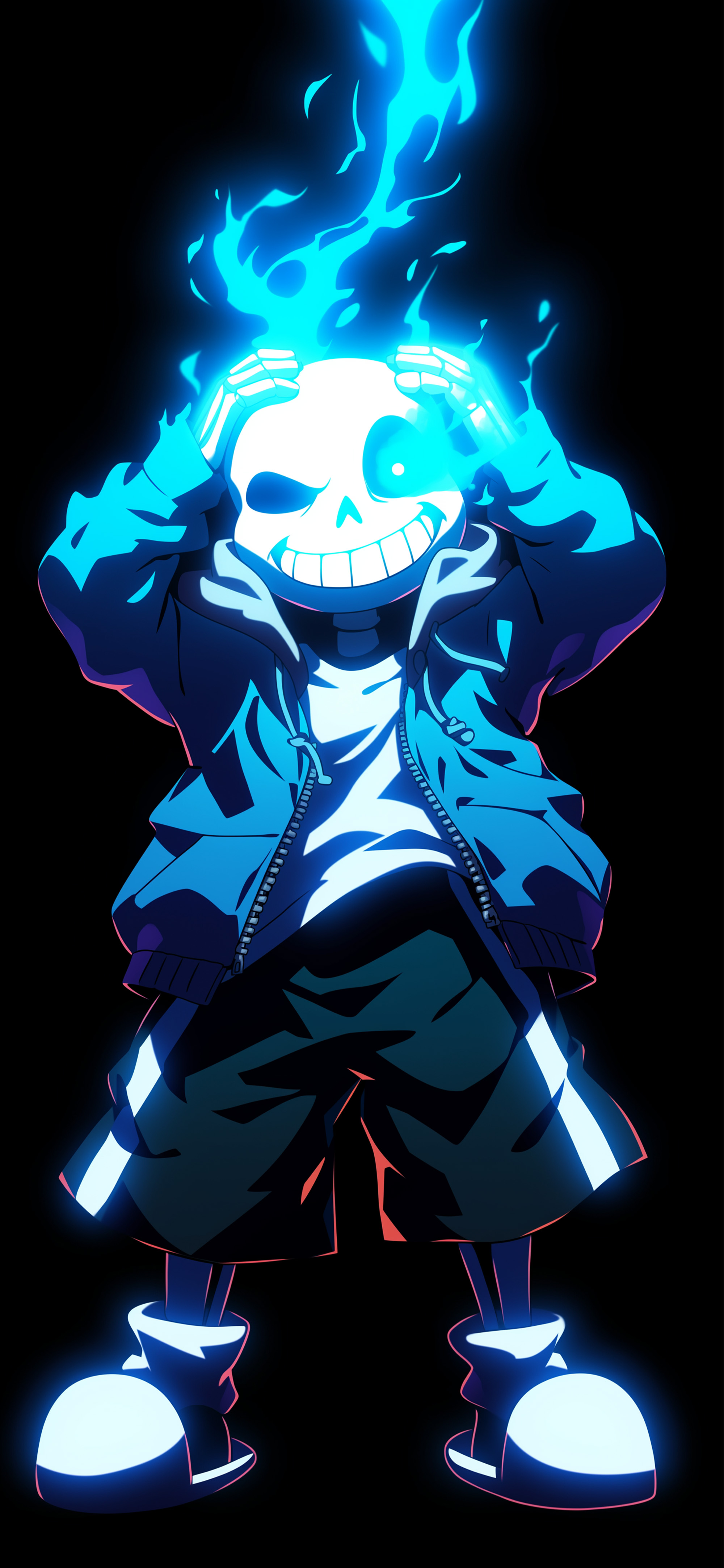 Neon Glow Sans Undertale Wallpapers - Dark iPhone Wallpaper HD