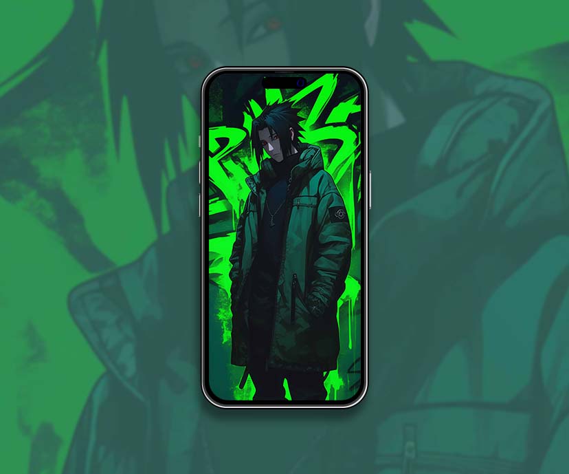 Sasuke Hypebeast Green Graffiti Style Wallpapers - HD Wallpapers