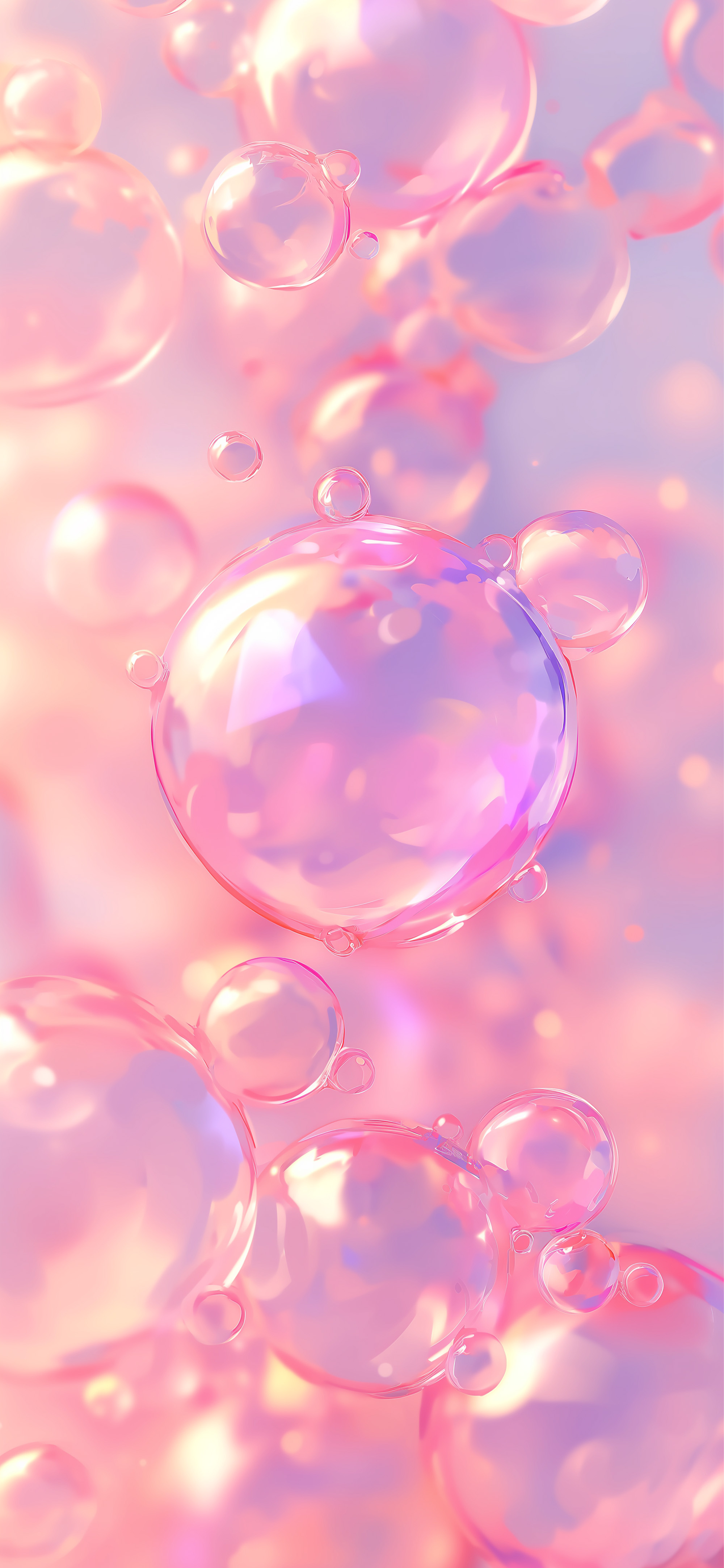 Soft Pink Bubbles Dreamy Background Wallpapers - Pink Wallpapers