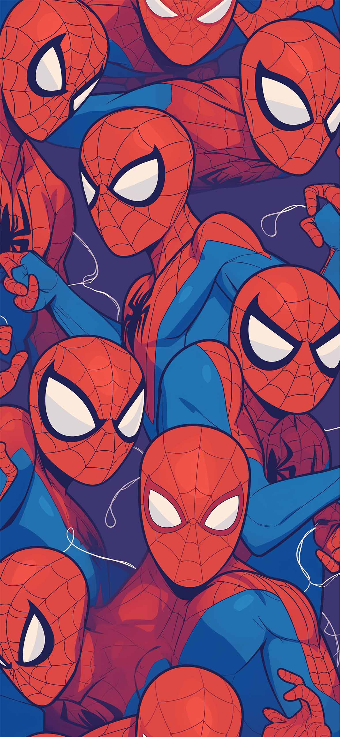 Spider-Man Cartoon Icon Pattern Wallpapers - Marvel Wallpaper HD