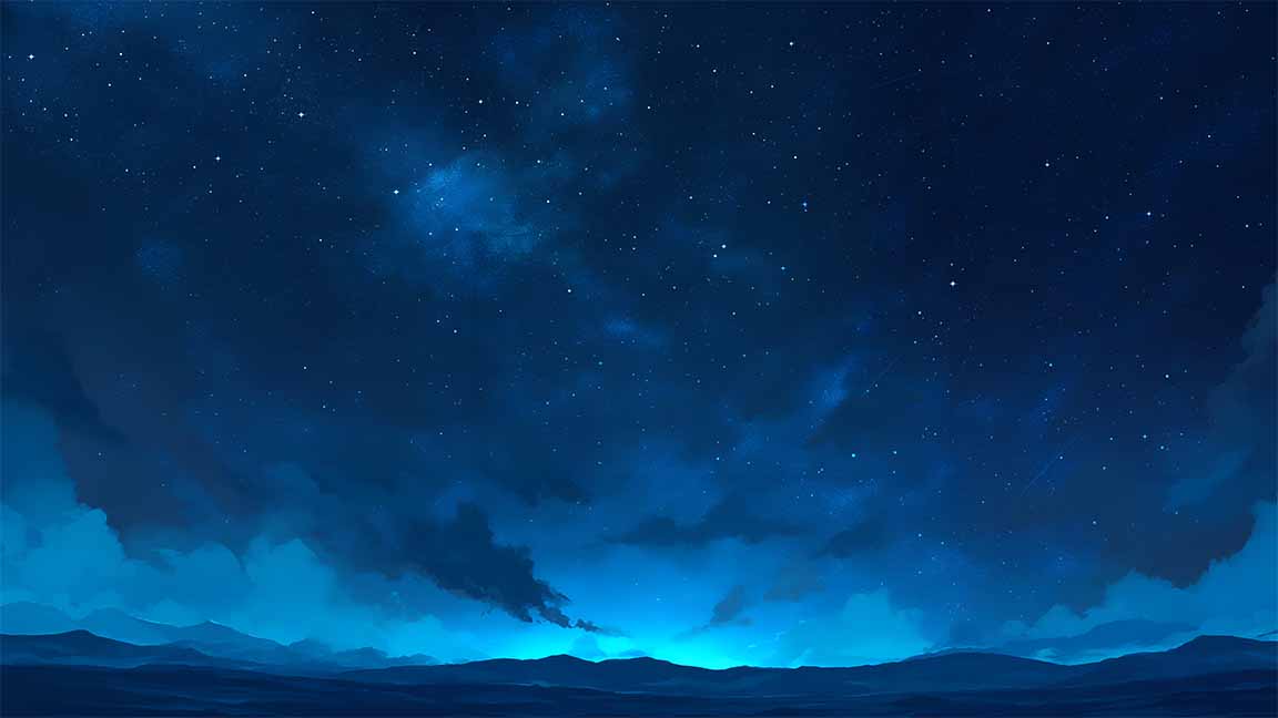 Starry Night Desktop Wallpaper - Nature 4K Desktop Wallpaper