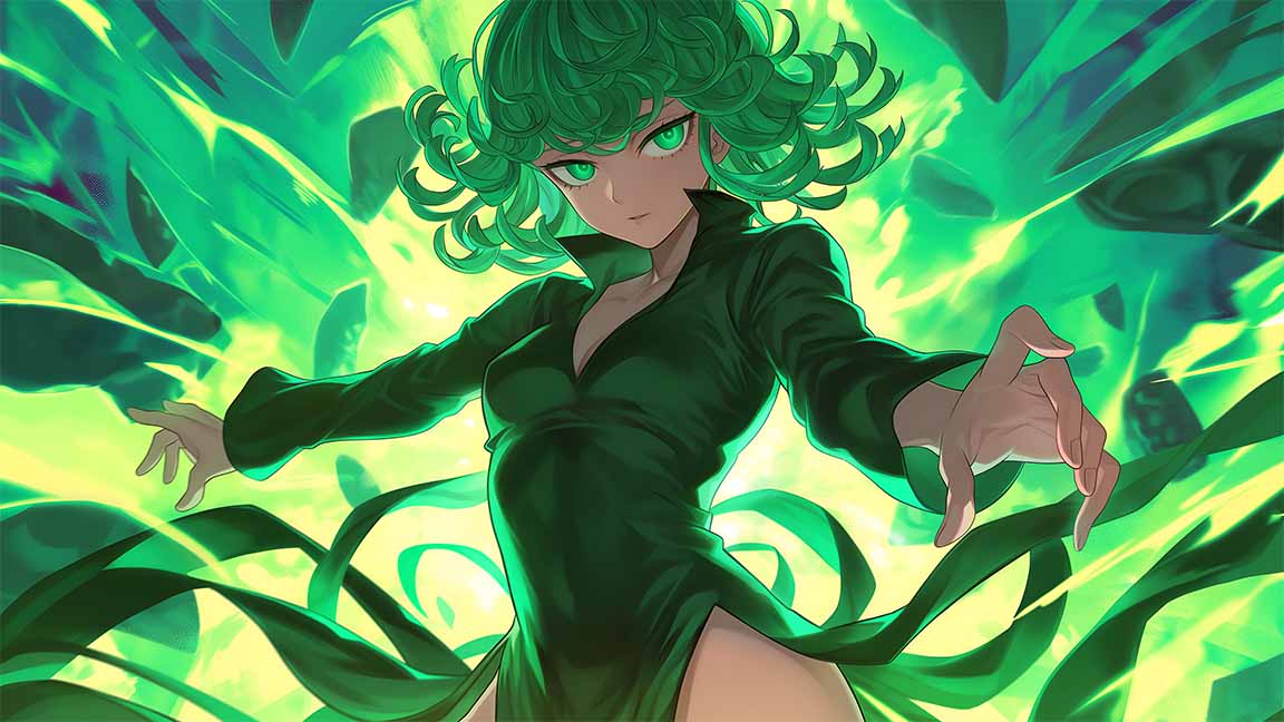 Tatsumaki One-Punch Man Psychic Power Desktop Wallpaper 4K