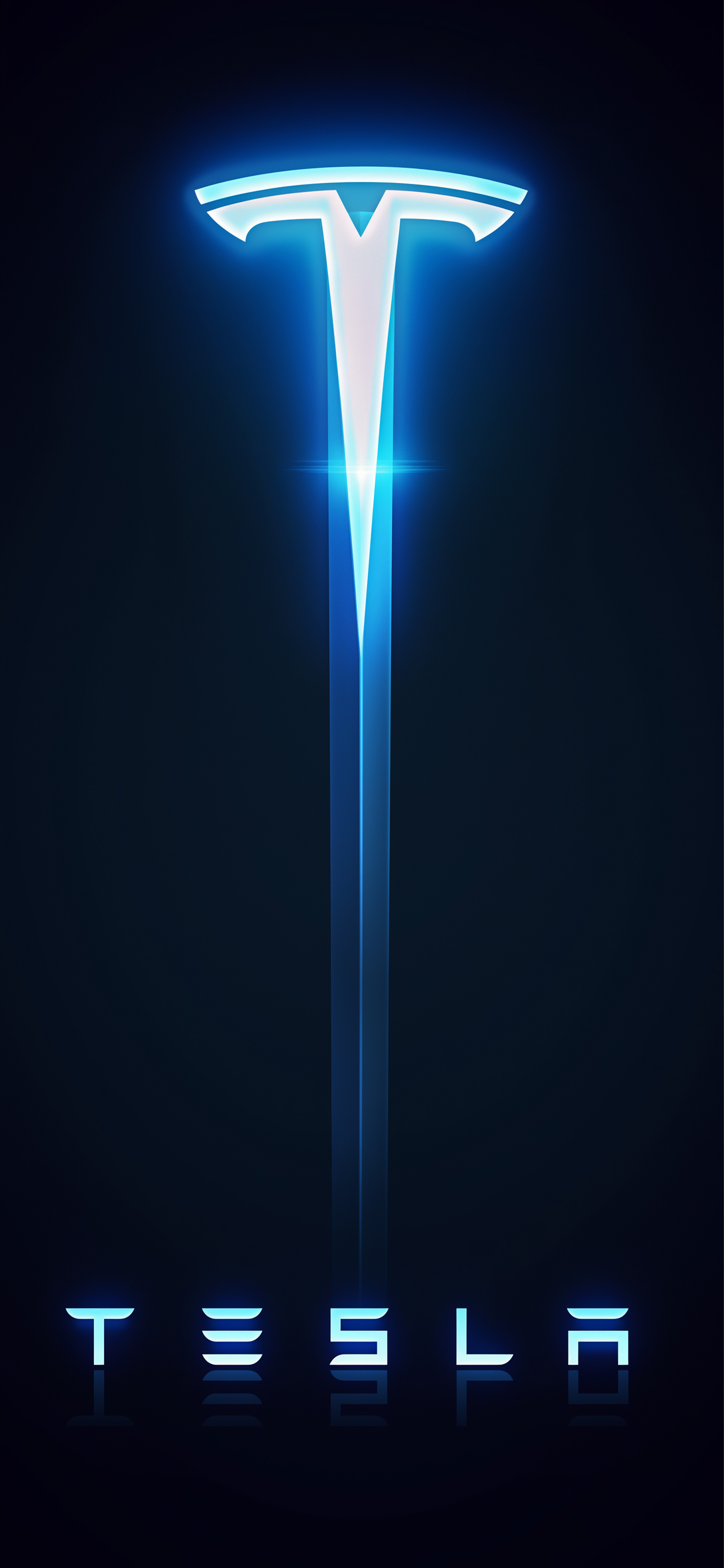Tesla Electric Logo Futuristic Glow Wallpapers - Luxury Wallpapers