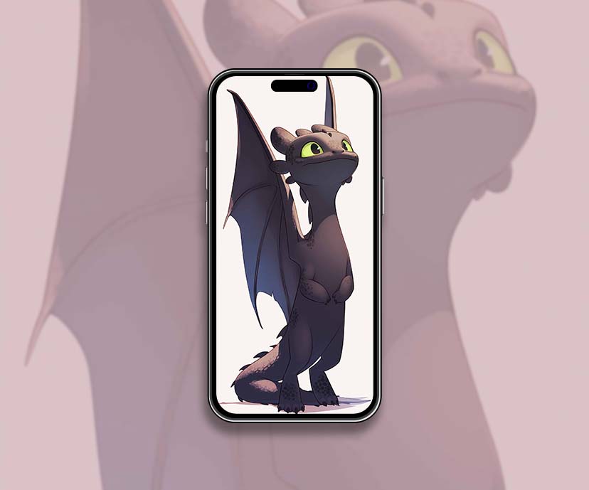 Toothless Cute Cartoon Dragon Wallpapers - Adorable Wallpapers