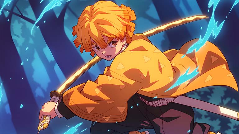 Zenitsu Agatsuma Desktop Wallpaper 4K - Demon Slayer Wallpaper