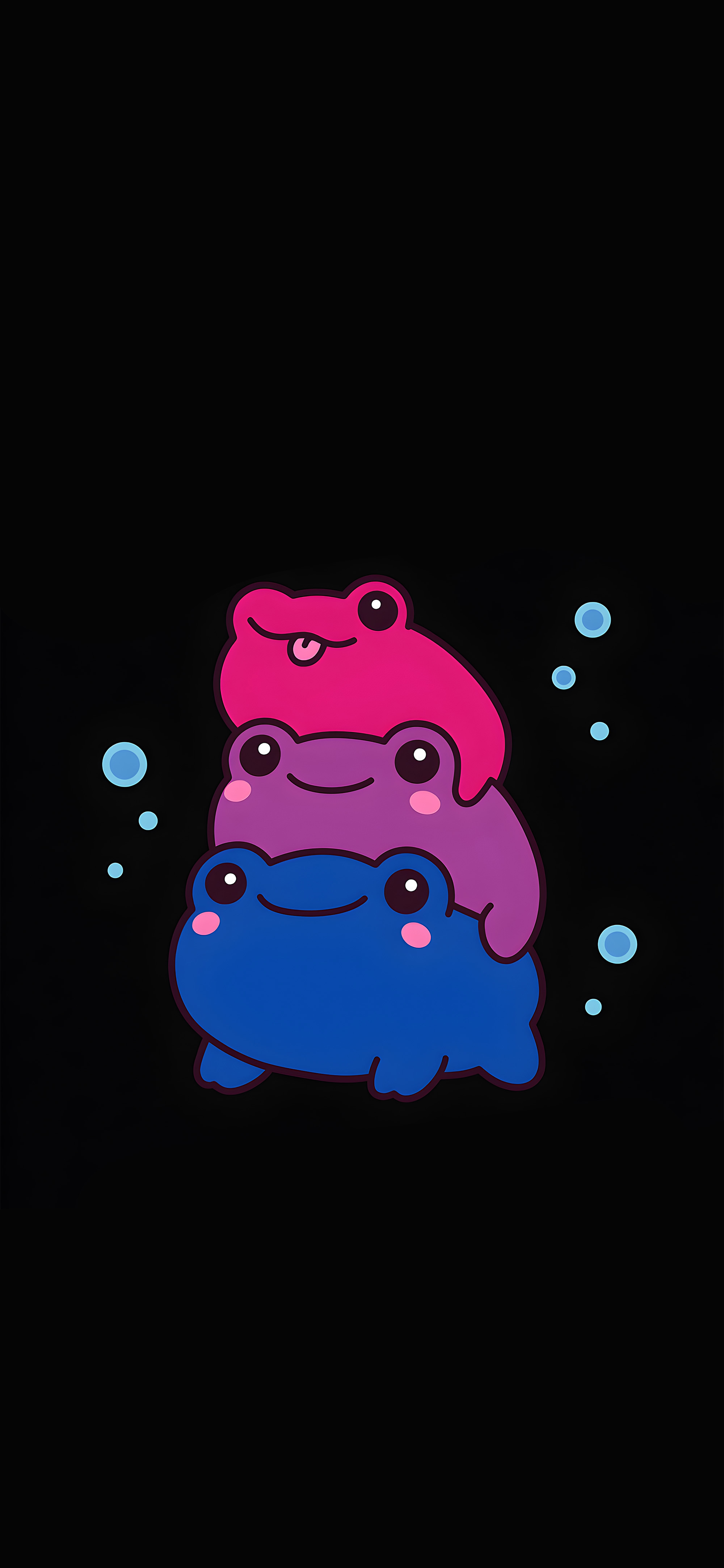 Bisexual Frog Stack Dark Cute Wallpapers - LGBTQ Wallpapers HD