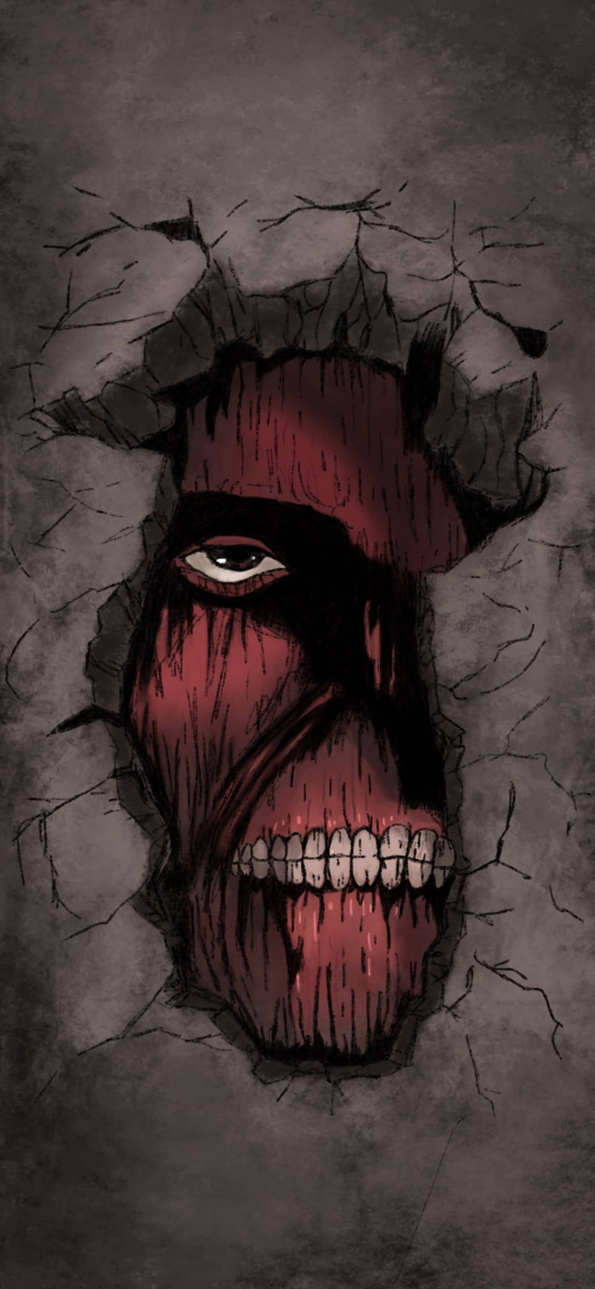 Colossal Titan Breaking Through Wall Wallpapers - AOT Wallpapers