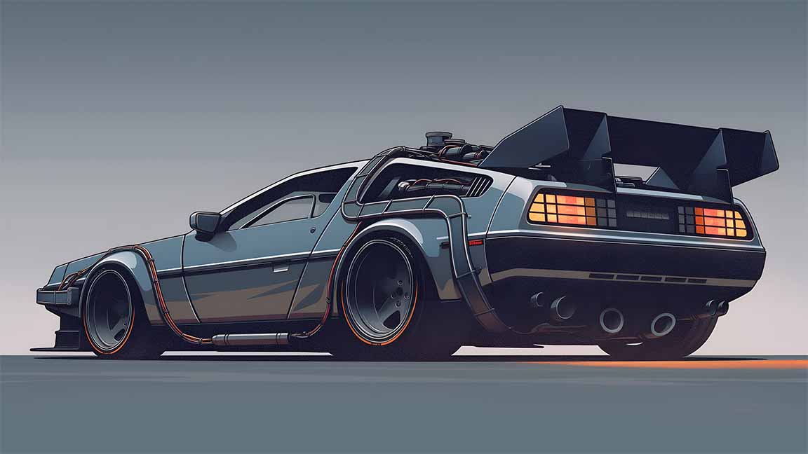 DeLorean Retro Future Car Desktop Wallpaper - 4K & HD Wallpaper
