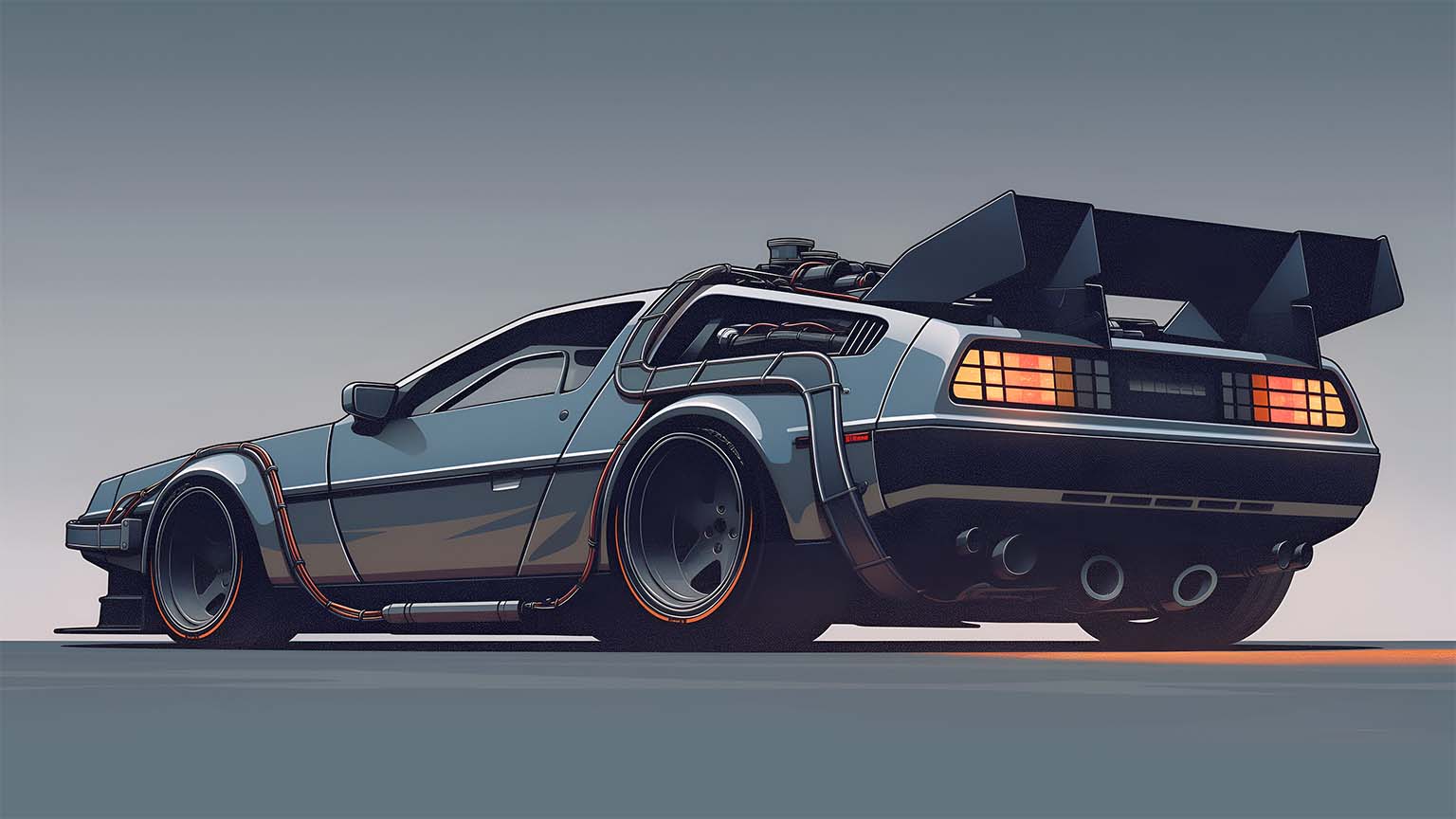 DeLorean Retro Future Car Desktop Wallpaper - 4K & HD Wallpaper