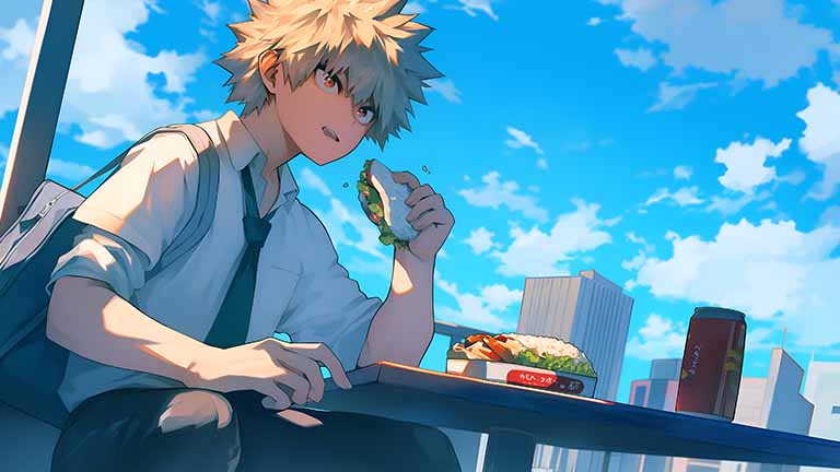 Free Katsuki Bakugou Wallpaper Desktop 4K - MHA Wallpaper HD