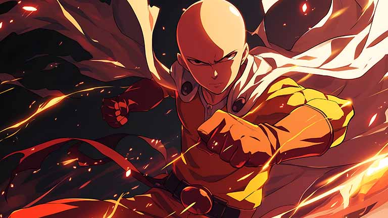 One Punch Man Saitama Hero for Fun Desktop Wallpaper