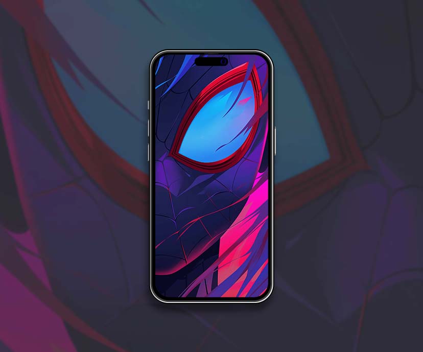 Spider-Verse Miles Morales Eye Closeup Wallpapers - HD Wallpapers