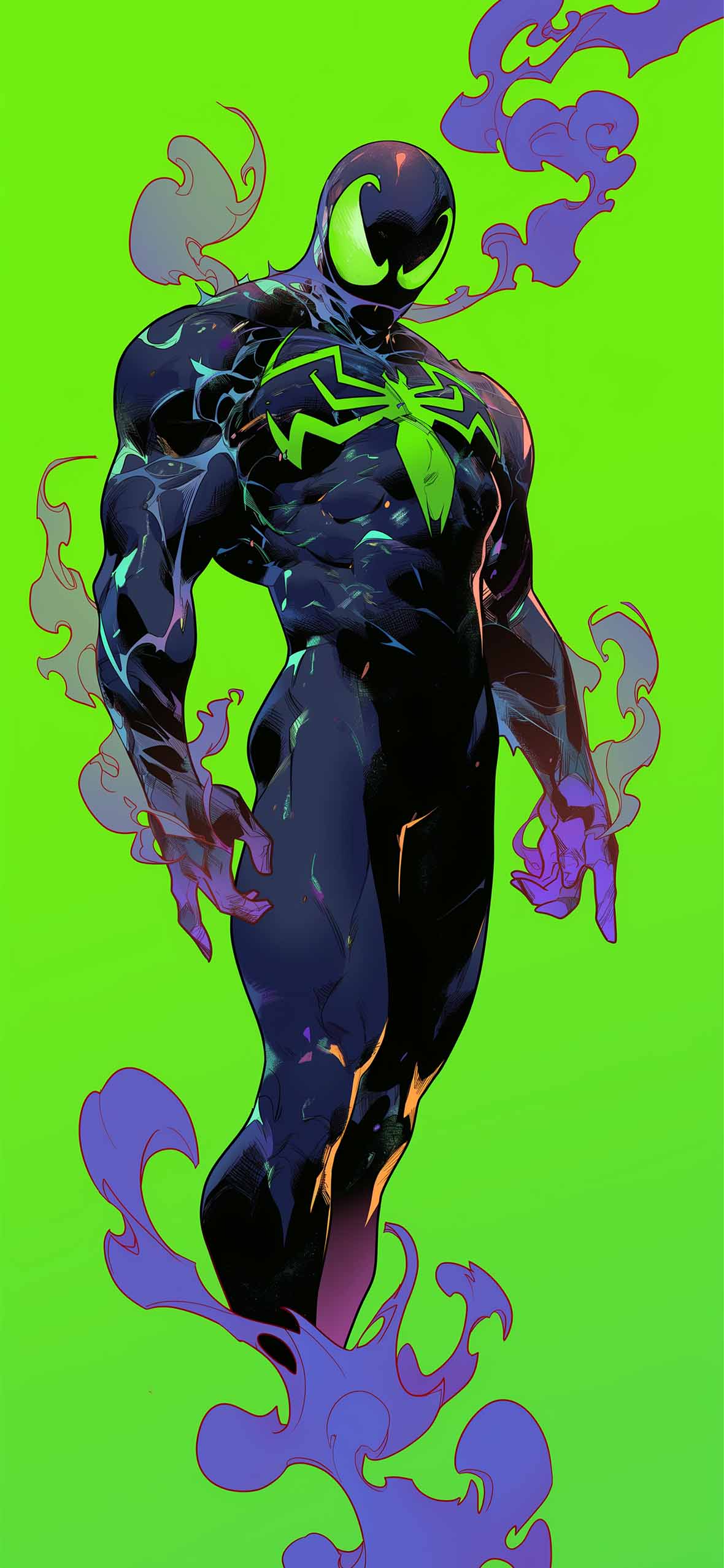 Venom Neon Green Marvel Symbiote Wallpapers - Villain Wallpaper