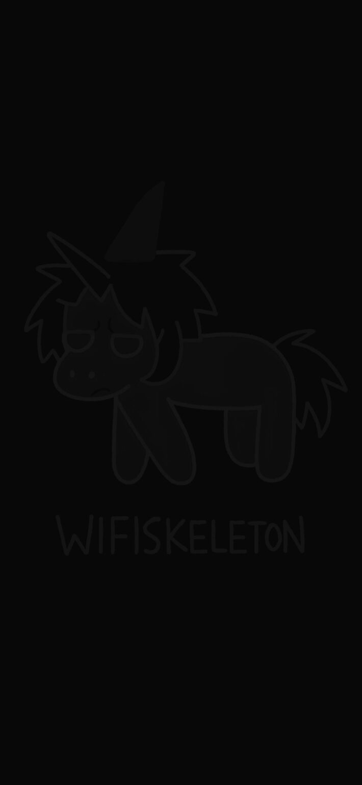 🖤 Wifiskeleton Pony Black Wallpaper – Sadcore Meets Style in 4K!