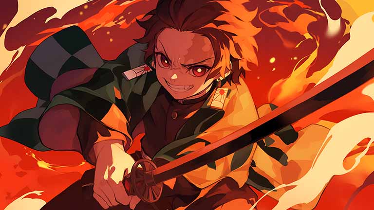 Demon Slayer Sanemi Shinazugawa Rage Desktop Wallpaper 4K
