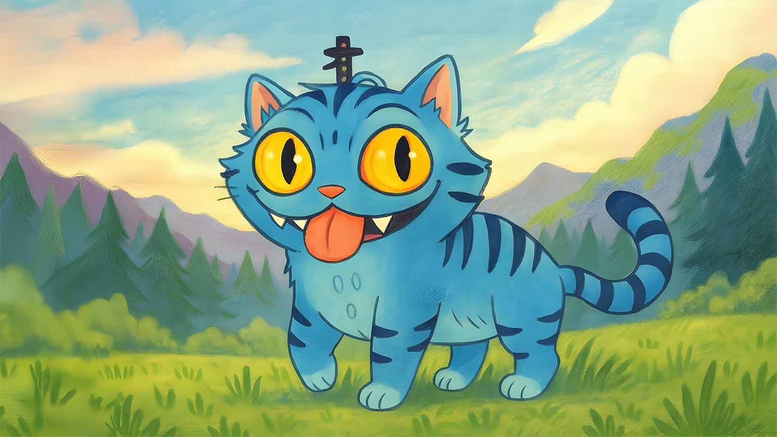 Kpop Demon Hunters Funny Tiger Derpy Wallpaper - HD 4K