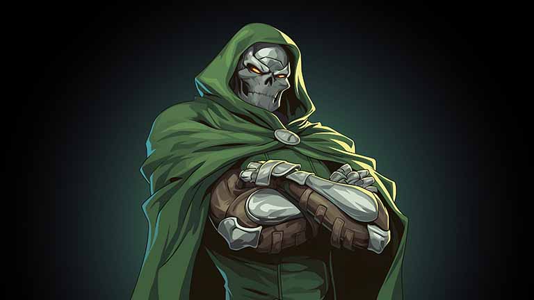 Dr. Doom Villainous Pose 4K Desktop Wallpaper Download