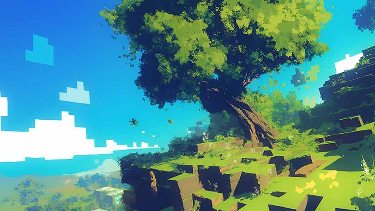 Minecraft Landscape Desktop Wallpaper - Minecraft Wallpaper 4K