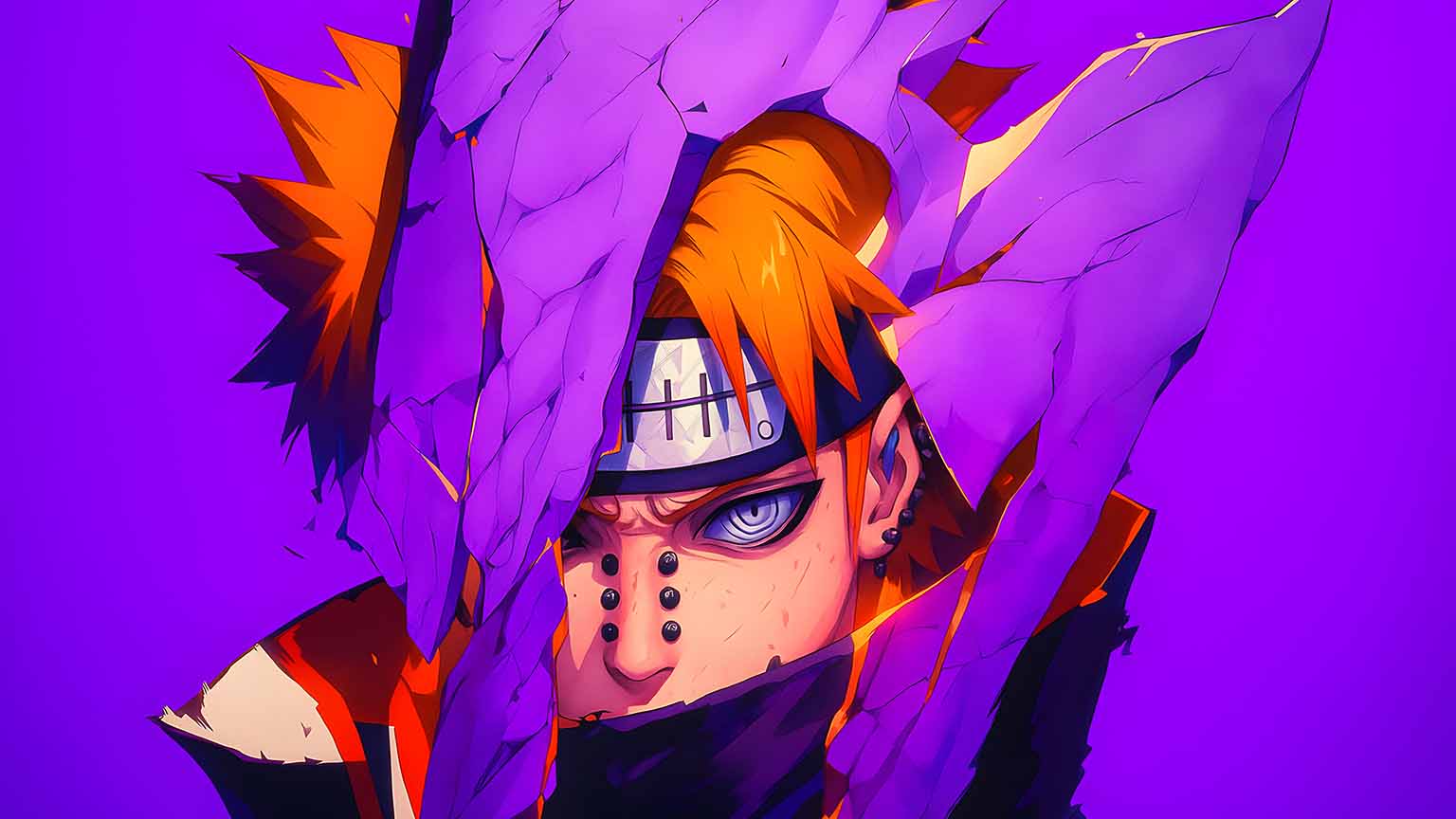 Naruto Shippuden Pain Rinnegan Power Desktop Wallpaper 4K