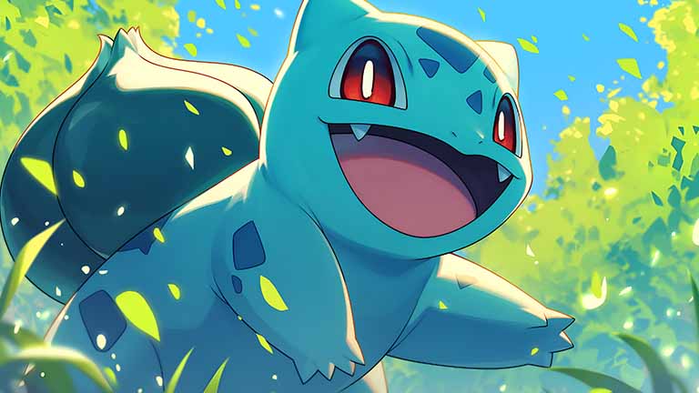 Free Pokemon Bulbasaur Forest Friend Desktop Wallpaper