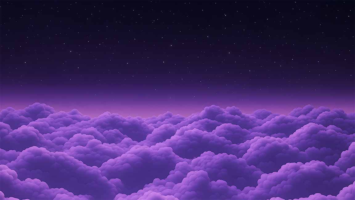Purple Dreamy Clouds Sky Aesthetic Desktop Wallpaper 4K & HD