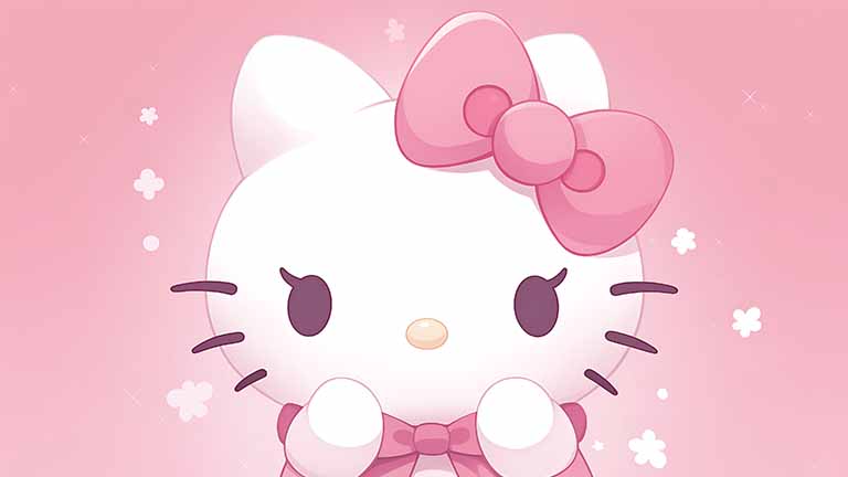 Sanrio Hello Kitty Cute Fluffy Desktop Wallpaper - Sanrio Wallpaper