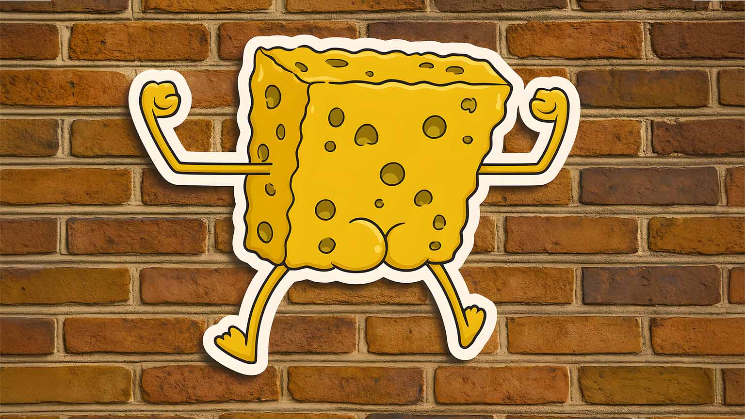 Free SpongeBob SquarePants Funny Flex Desktop Wallpaper