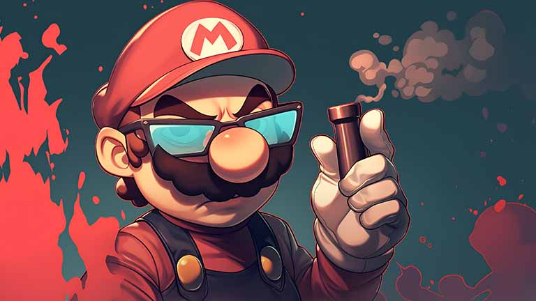 Free Super Mario Breaking Bad Style Desktop Wallpaper