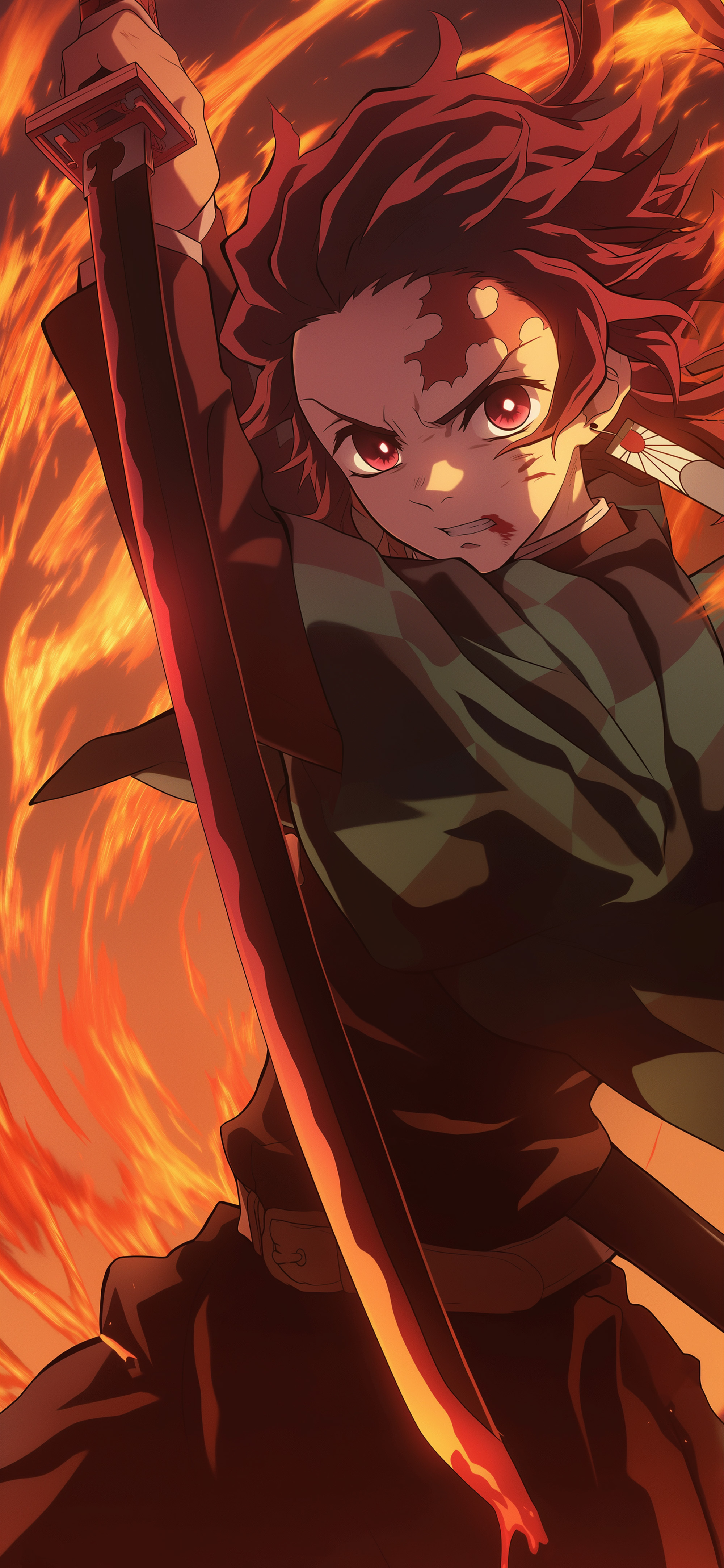 Tanjiro Sword Flame Breathing Demon Slayer Wallpapers - Wallpapers Clan