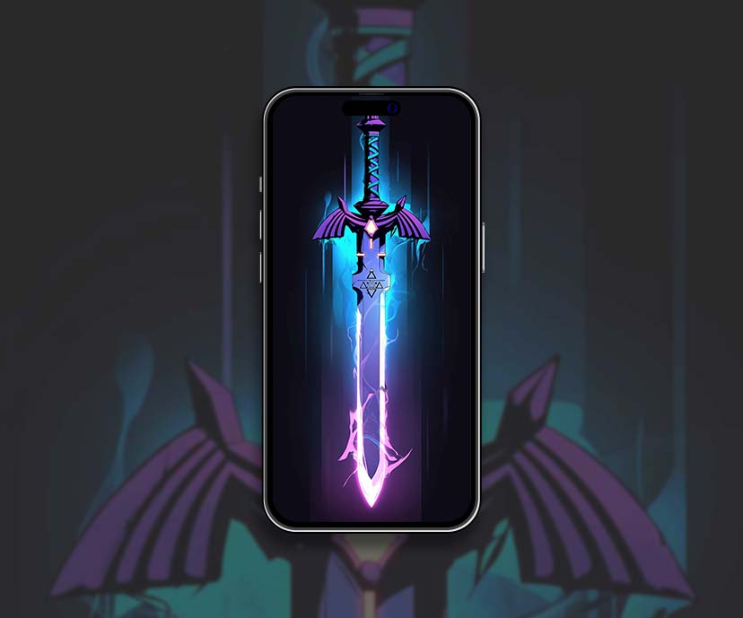 Zelda Master Sword Neon Glow Dark Wallpapers - HD Wallpapers