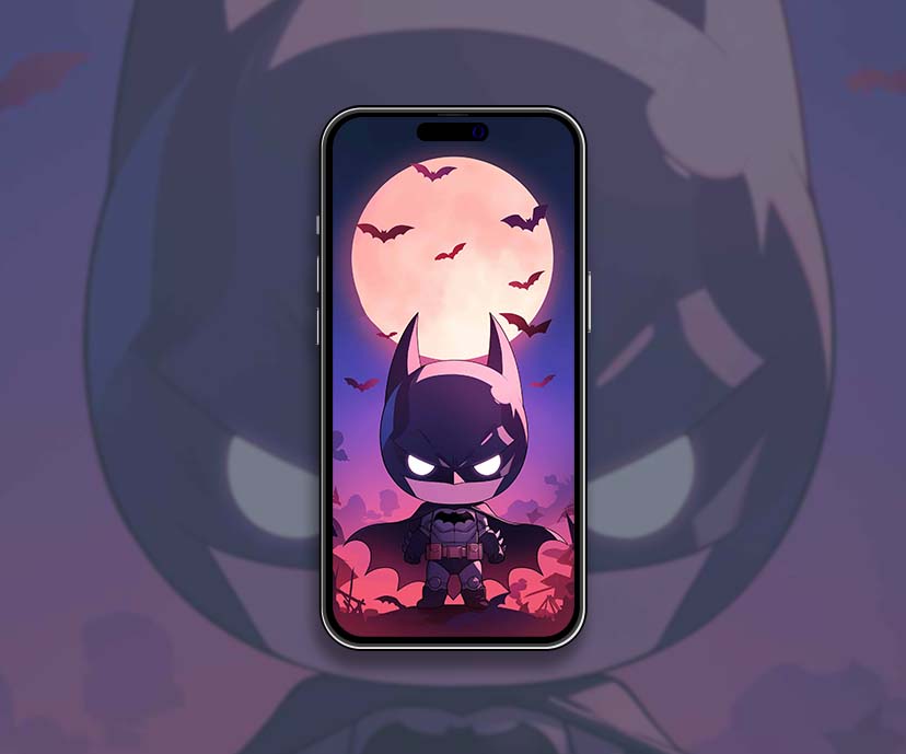 Chibi Batman Spooky Style Wallpapers - HD Superhero Wallpapers